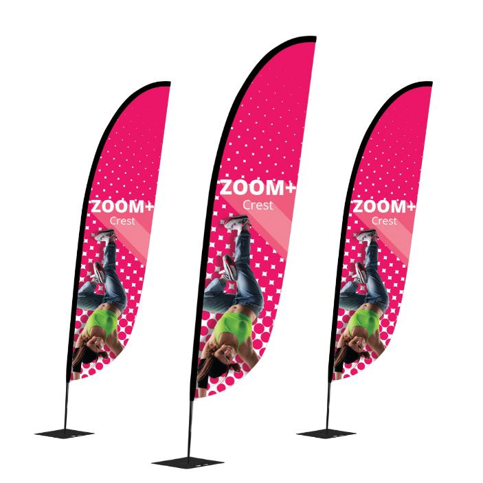 Zoom Crest Flags – Custom flag printing | Marler Haley