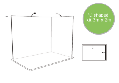 3x2 L Shaped Modular Exhibition Systems | Marler Haley