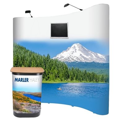 Curved Pop Up Display Stands | Pop Up Kits | Marler Haley