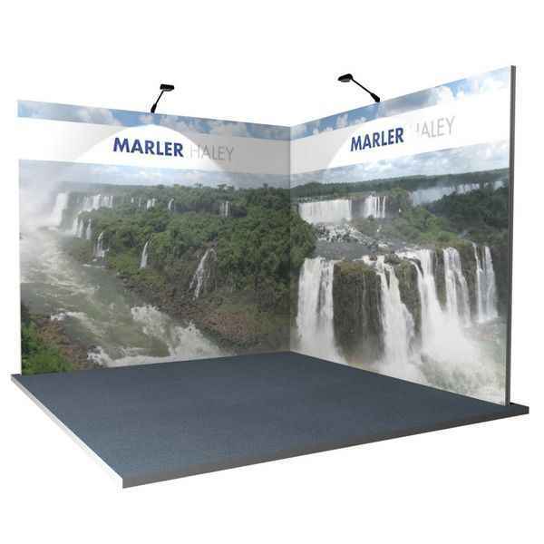 3x3 L Shaped Modular Exhibition Systems | Marler Haley
