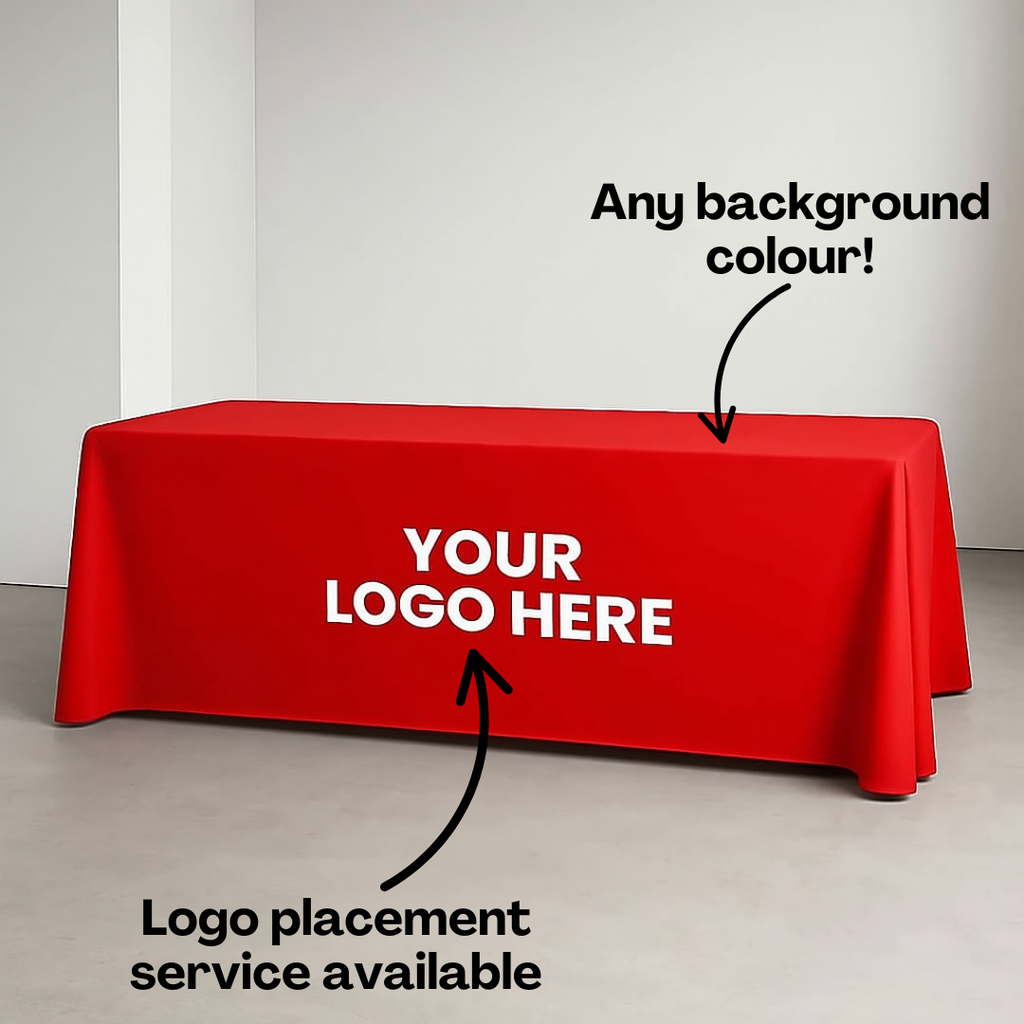 Printed Tablecloths UK | Custom Branded Table Covers & Sizes — Marler Haley
