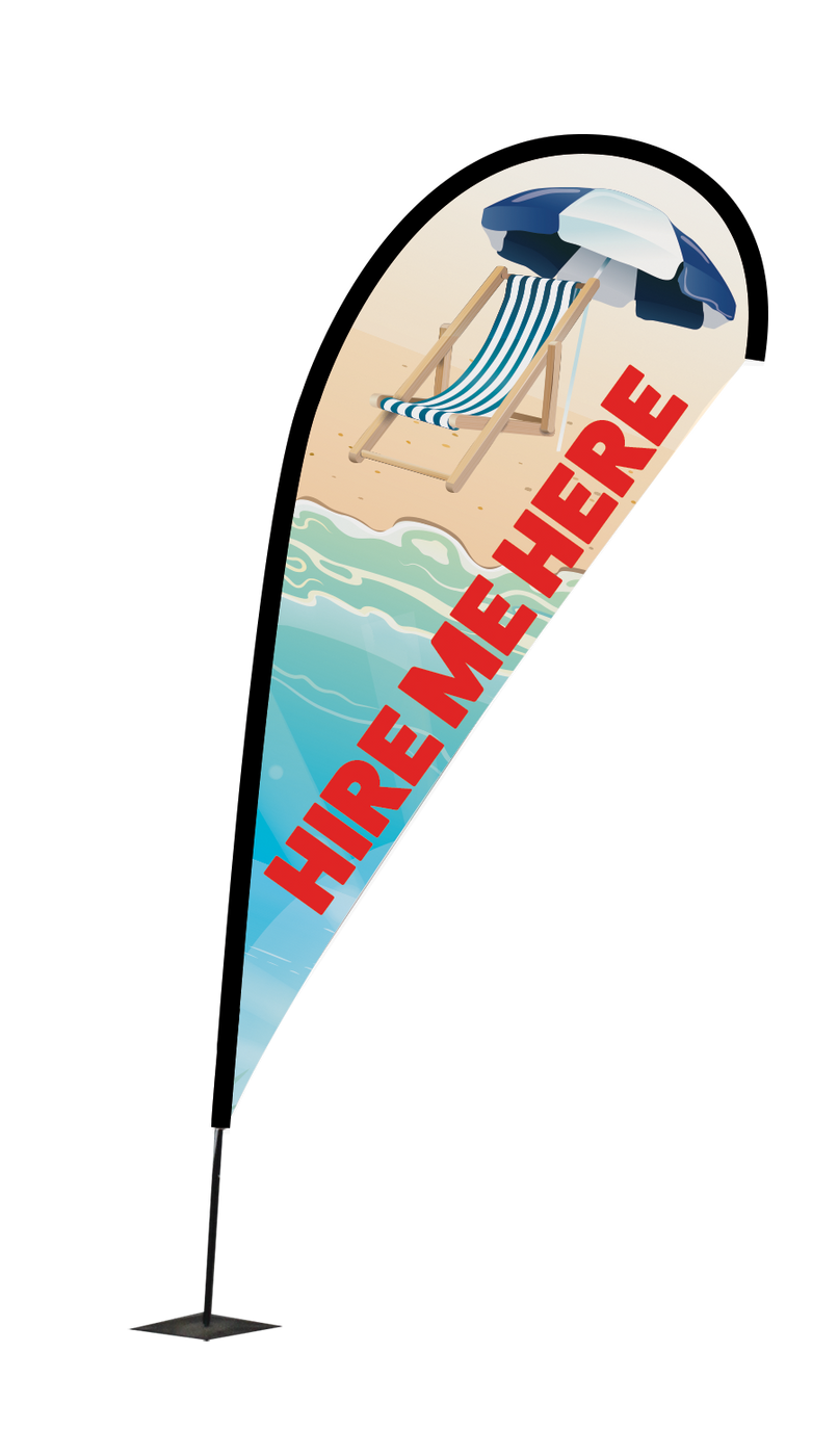 Teardrop Flag | Custom Printed Advertising Flags | Marler Haley