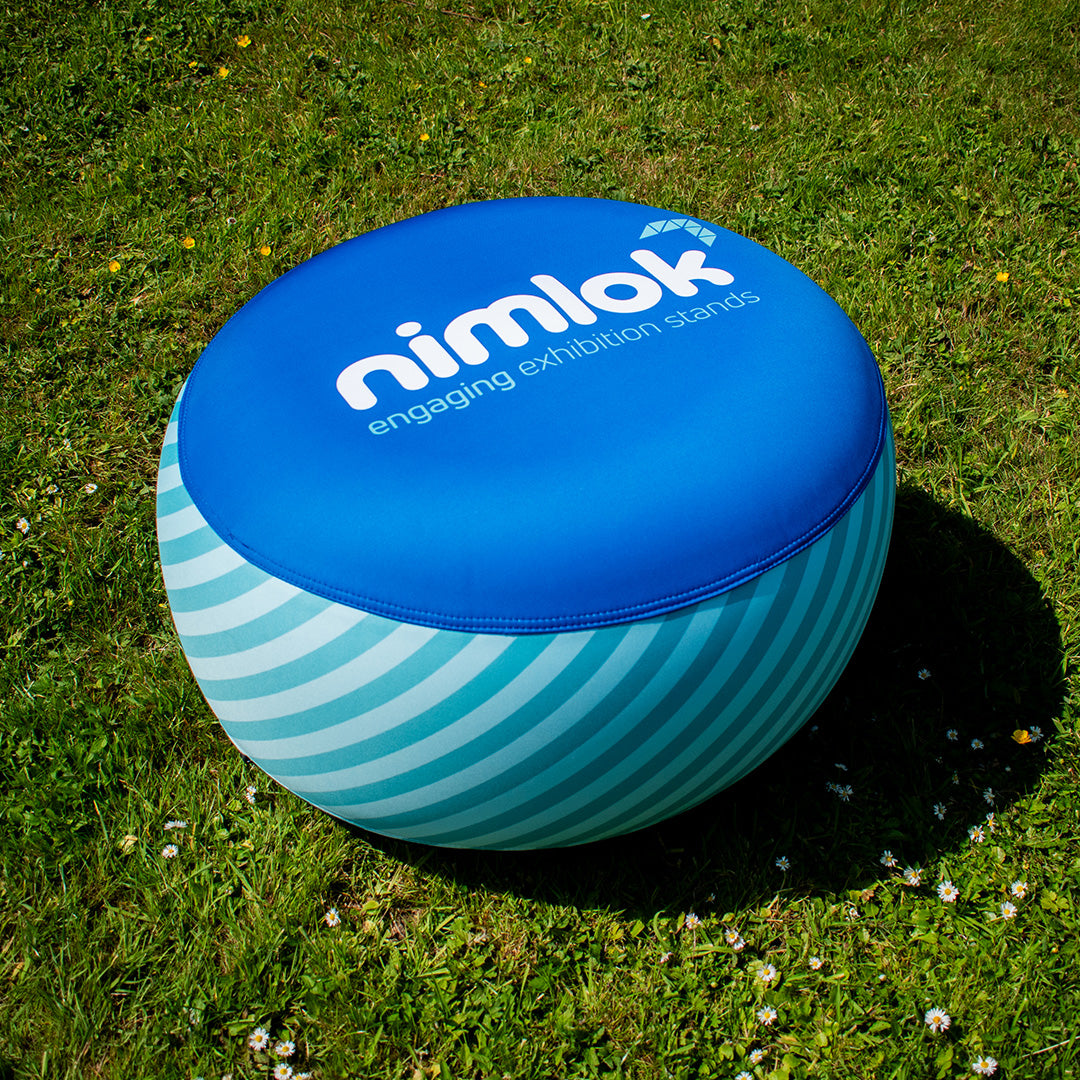 Branded Inflatable Ottoman | Custom Printed Event Seating – Marler Haley