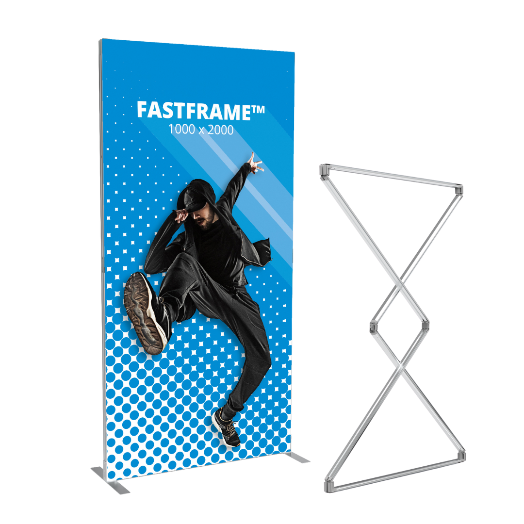 FASTFRAME™ 1000x2000mm Tension Fabric Display Stand | Marler Haley
