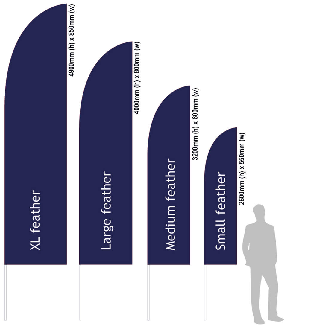 Feather Flag | Custom Printed Advertising Flags | Marler Haley