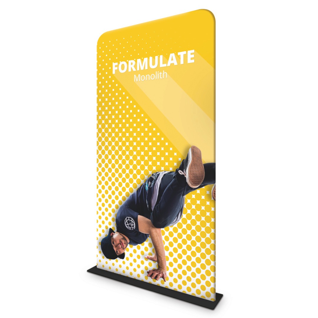 Formulate Monolith Premium Fabric Display Stand | Custom Printed ...