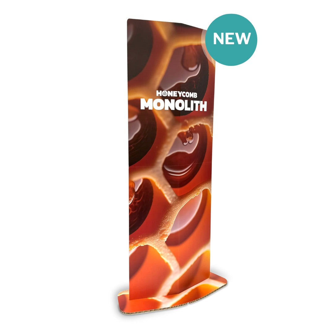Honeycomb Monolith Cardboard Pop Up Banner — Marler Haley