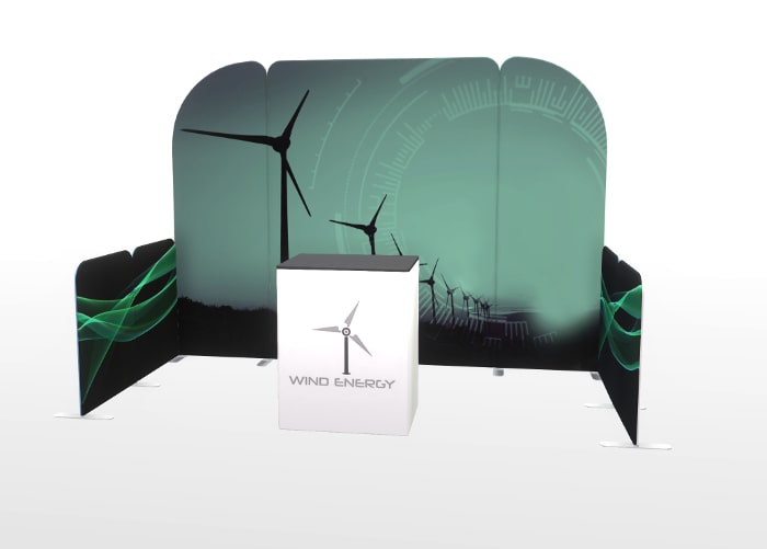 Modulate™ 4m x 2m U Shaped Fabric Display | Marler Haley