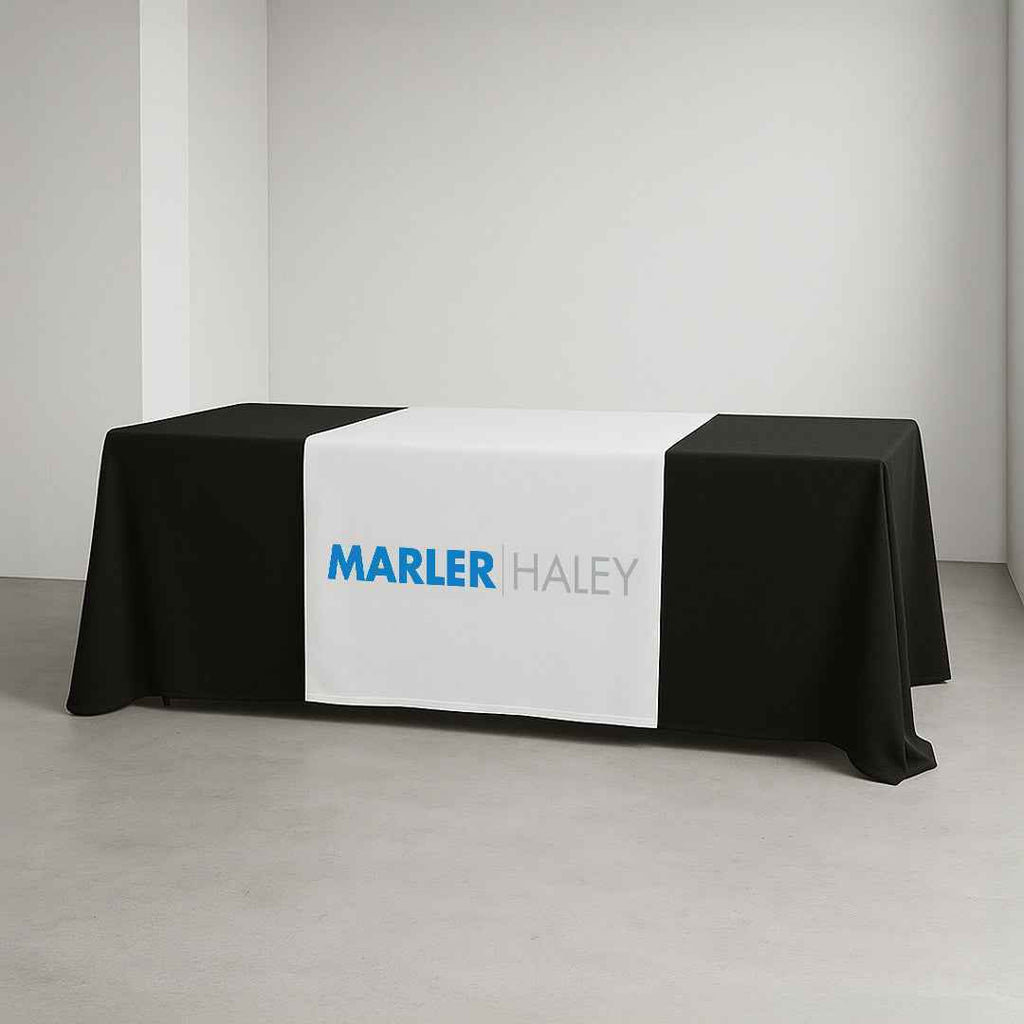 Printed Tablecloths UK | Custom Branded Table Covers & Sizes — Marler Haley