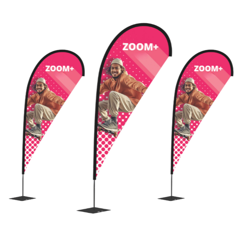 Custom Printed Teardrop Flags UK | 5 Sizes | Marler Haley