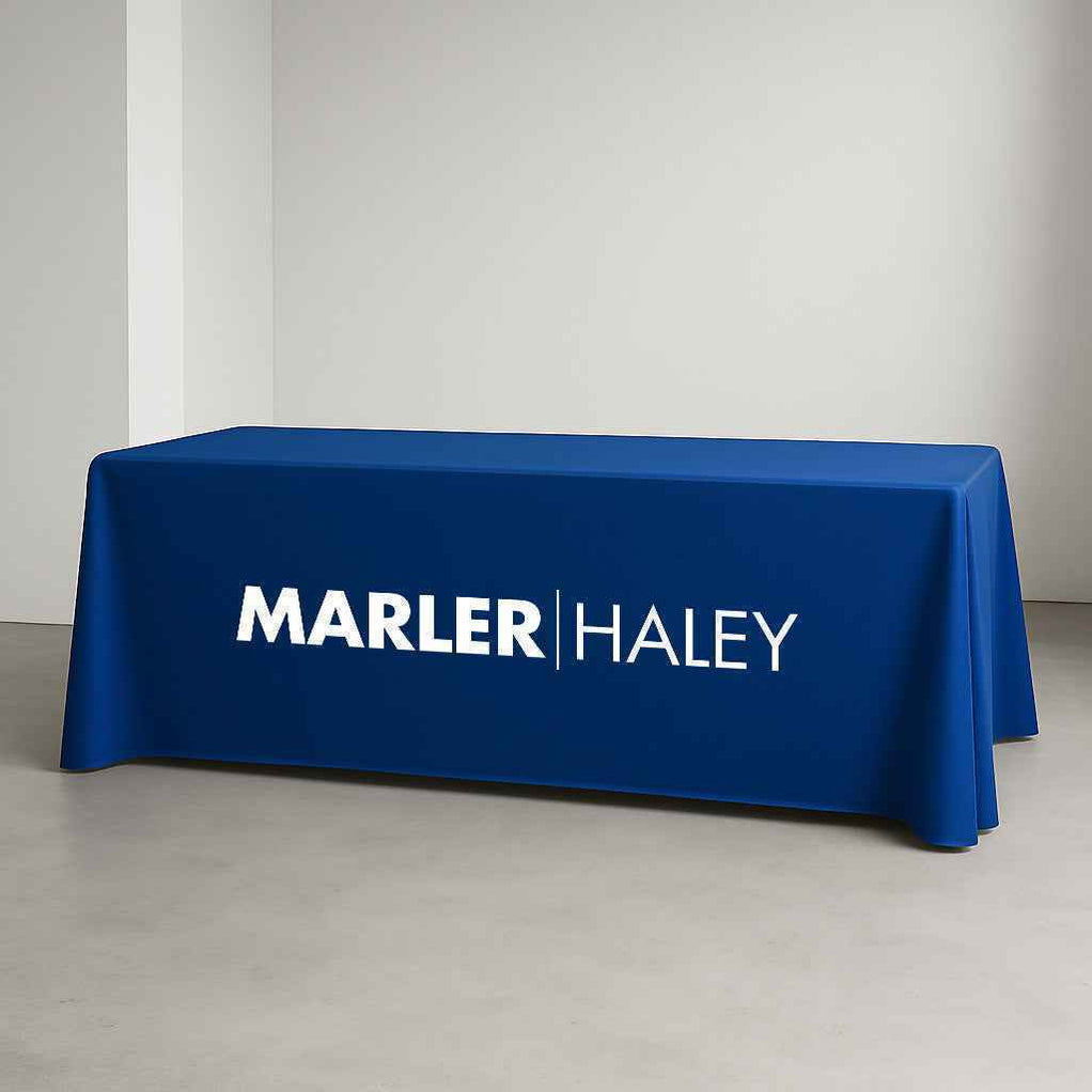 Fully Branded Rectangular Tablecloth | Marler Haley
