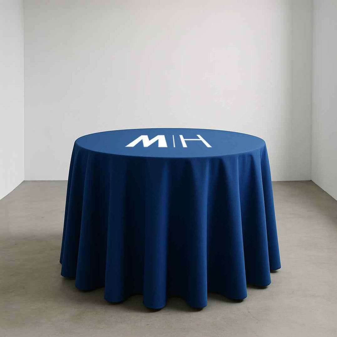 Printed Tablecloths UK | Custom Branded Table Covers & Sizes — Marler Haley