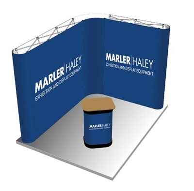 Small L Shaped Pop Up System | Marler Haley