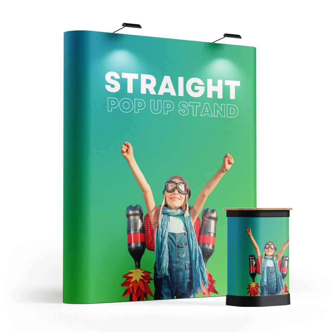 Straight Pop Up Display Stands | Pop Up Kits | Marler Haley